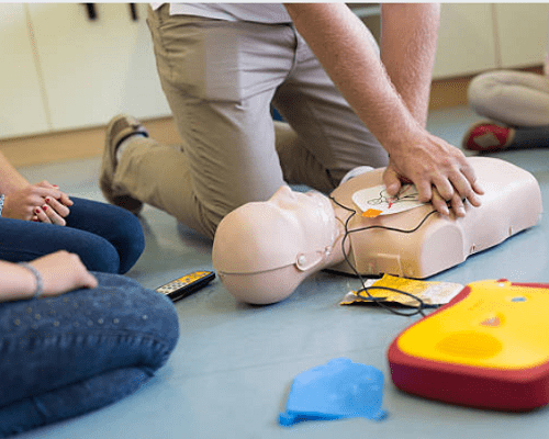 Defibrillator (AED) Supported CPR course | First Aid CPD hours dentist